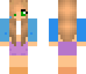 beach girl no bikini | Minecraft Skin
