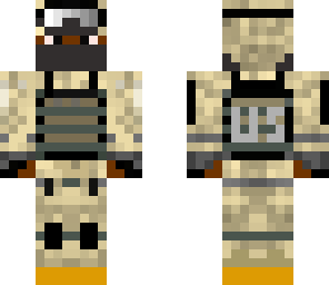 Black Soldier | Minecraft Skin