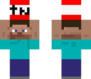 steve with a tnt block | Minecraft Skin