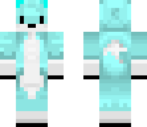 Blue baby fox | Minecraft Skin