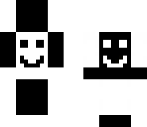 Black White Smiley | Minecraft Skins