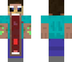 crazy infected big mouth noob | Minecraft Skin