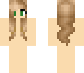 Dirty Blonde Hair Base Girl | Minecraft Skin