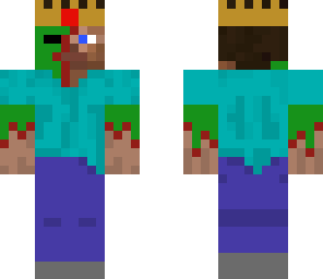 half zombie half steve | Minecraft Skin