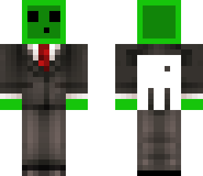 Slime Man In Suit Minecraft Skins