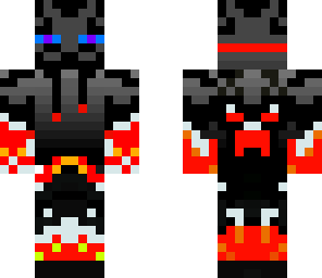 snowy fire enderman | Minecraft Skin