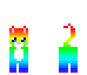 Rainbow Cat | Minecraft Skin