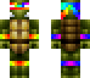 Rainbow Ninja Turtle 2 | Minecraft Skin