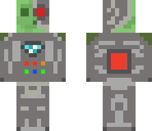 cyborg slime | Minecraft Skin