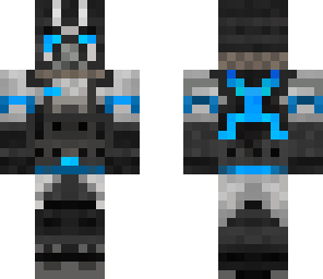 Helghast blue light recolor | Minecraft Skin