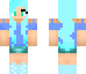 Light Blue Girl | Minecraft Skin