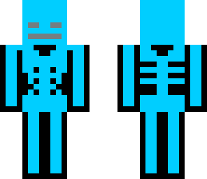 Diamond Skeleton | Minecraft Skin