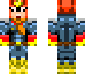 Teal Captain Falcon | Minecraft Skin