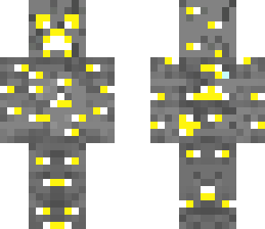 Gold ore creeper | Minecraft Skin