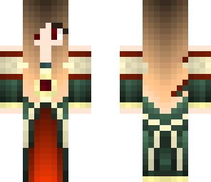 Vampire edit of Autum Medieval girl | Minecraft Skin