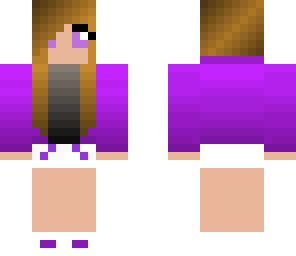 Purple Girl Fille violette | Minecraft Skin