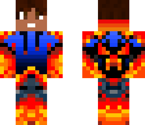 Cool FIRE guy | Minecraft Skin