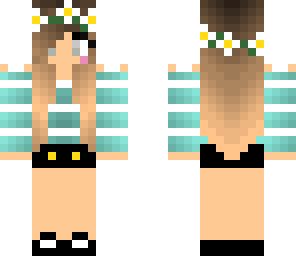 Blue Flower Girl | Minecraft Skin