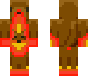 fixed flaming kangaroo | Minecraft Skin