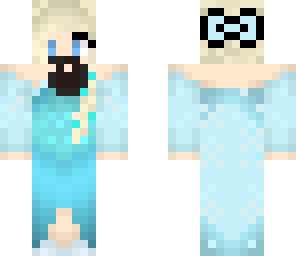 Evil Elsa With Unibrow And Beard | Minecraft Skin