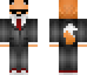 Fox in a Suit with Shades | Minecraft Skin