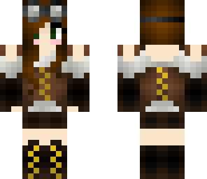 elf steampunk corset girl | Minecraft Skin