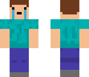 crying steve | Minecraft Skin
