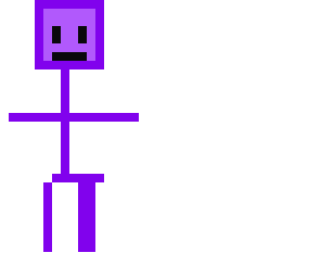 purple stick figure | Minecraft Skin