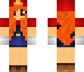 ginger mario girl | Minecraft Skin