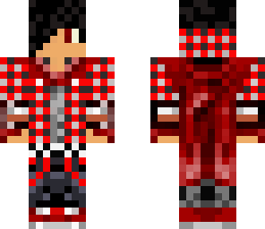 Red Emo Boy | Minecraft Skins