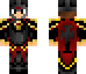 black armor with helmet | Minecraft Skin