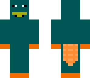 Perry The Platypus From Phineas And Ferb | Minecraft Skin