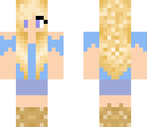 blond girl with earmuffs | Minecraft Skin