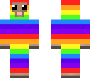 Cute Rainbow Sheep | Minecraft Skin
