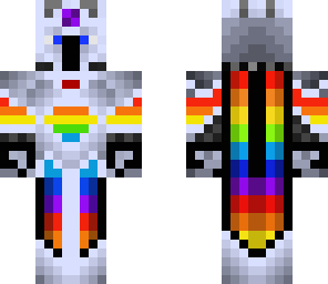 Rainbow Knight | Minecraft Skin