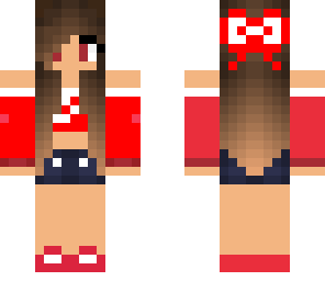 vampire cute sexy cheerleader | Minecraft Skin
