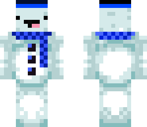 cute derpy snowman with face | Minecraft Skin
