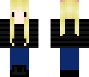 Blone Chibi girl | Minecraft Skin