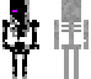 Corrupted Skeleton | Minecraft Skin