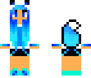 blue fox | Minecraft Skin