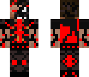 lava infected herobrine | Minecraft Skin