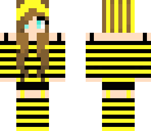 cute bee girl | Minecraft Skin