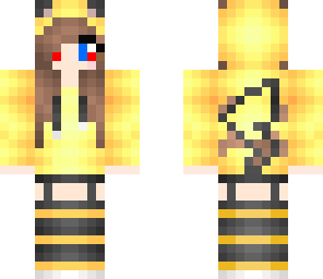 pikachu girl | Minecraft Skin
