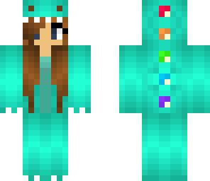 Cute Dino Girl | Minecraft Skin