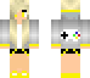 Yellow gamer girl | Minecraft Skin