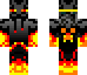 fire enderman | Minecraft Skin