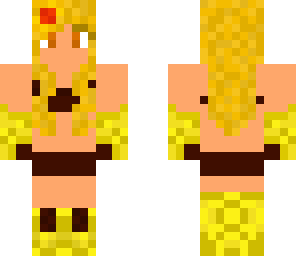 blaze girl skin | Minecraft Skin