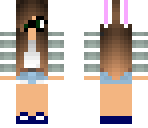 Glasses girl skin | Minecraft Skin