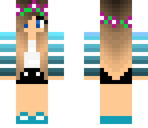 Colorful Spring girl | Minecraft Skin