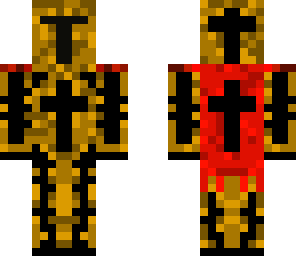 black and gold knight | Minecraft Skins